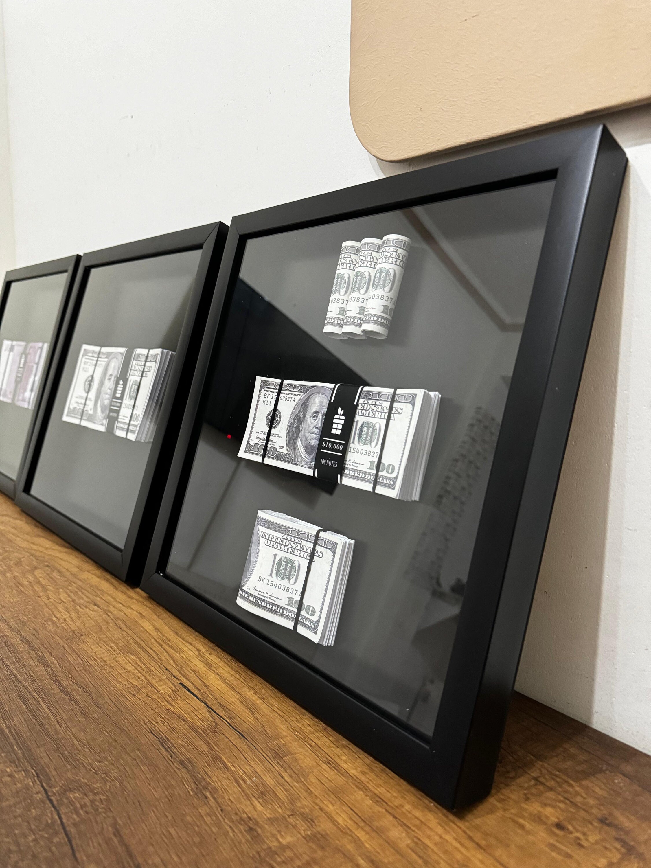 Luxury Framed Money Art, Replica Money Art, Prosperity Symbol, Unique ...