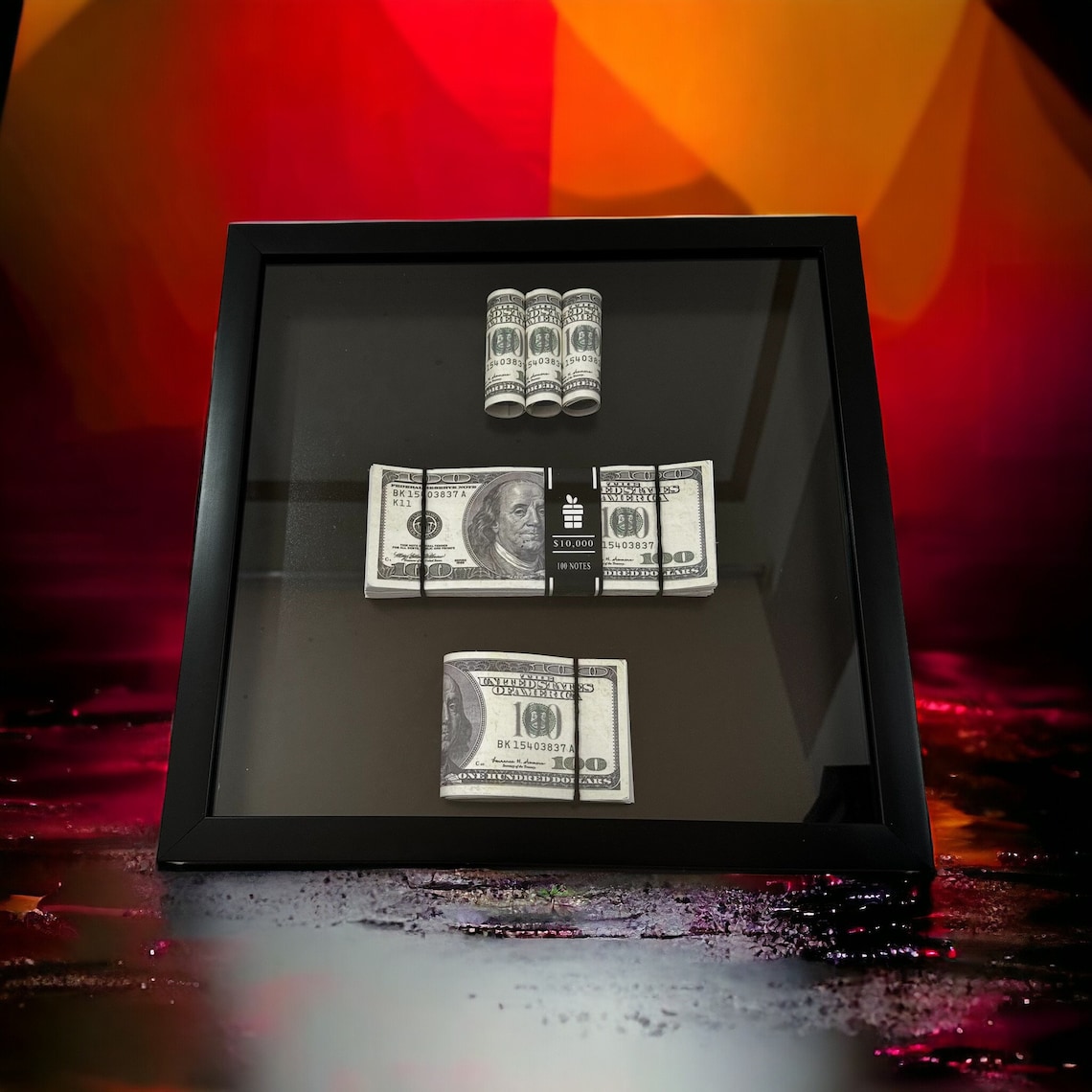 Luxury Framed Money Art, Replica Money Art, Prosperity Symbol, Unique ...