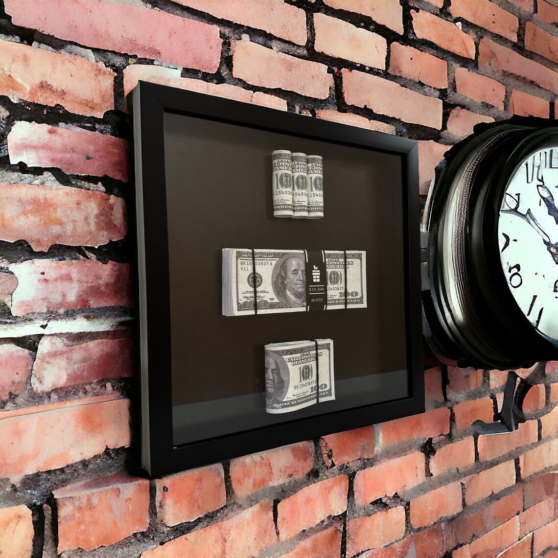 Luxury Framed Money Art, Replica Money Art, Prosperity Symbol, Unique ...