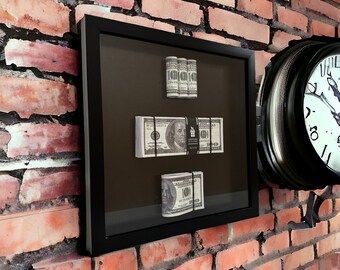 Luxury Framed Money Art, Replica Money Art, Prosperity Symbol, Unique ...
