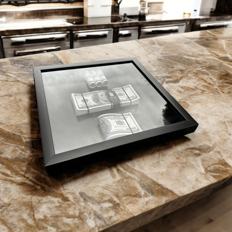 Luxury Framed Money Art, Replica Money Art, Prosperity Symbol, Unique ...