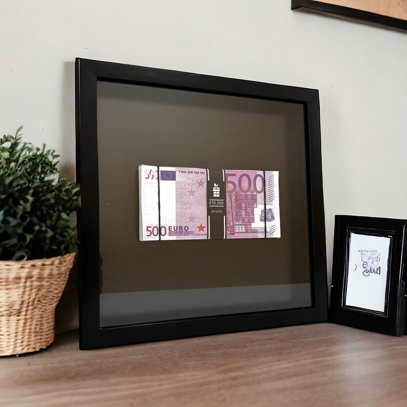 Luxury Framed Money Art, Replica Money Art, Prosperity Symbol, Unique ...