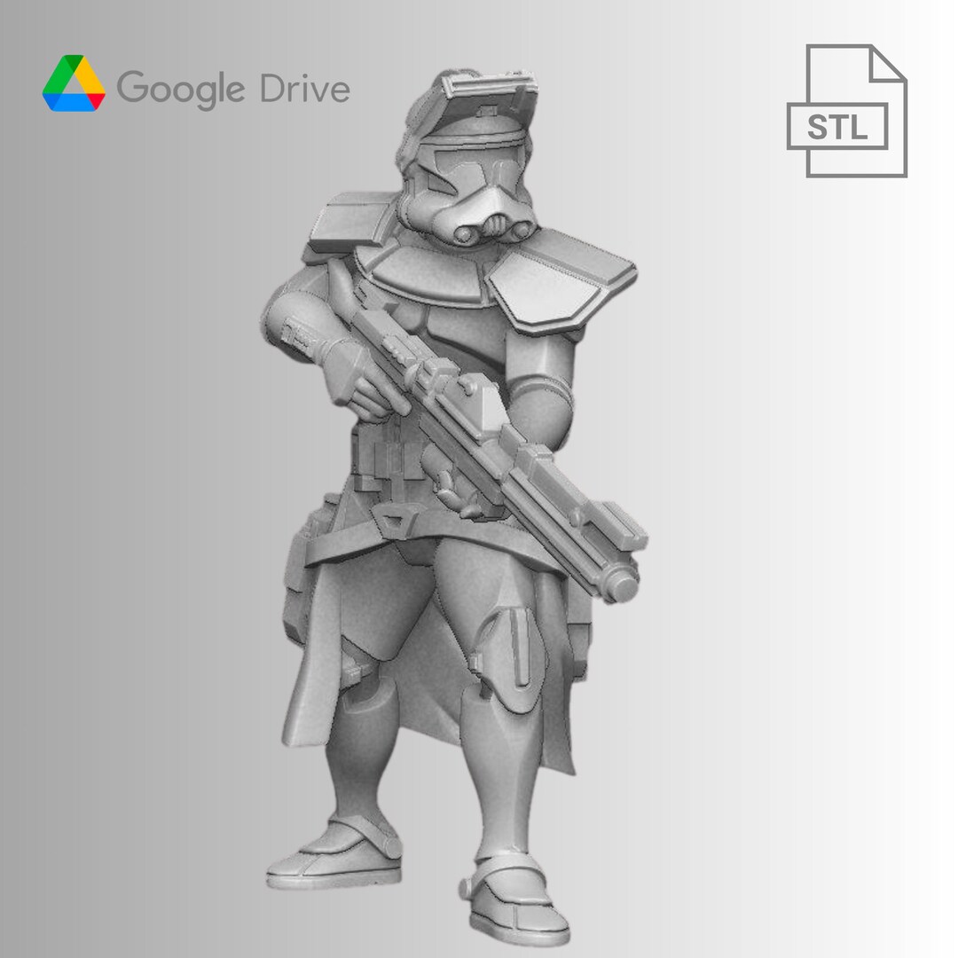Star Corps Commander 3D Stl File for 3D Printing, Stars Wars High ...