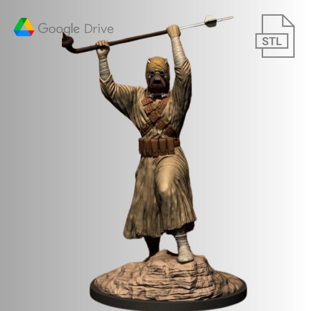 Tusken Raider 3D Stl File for 3D Printing, Stars Wars High Quality Stl ...