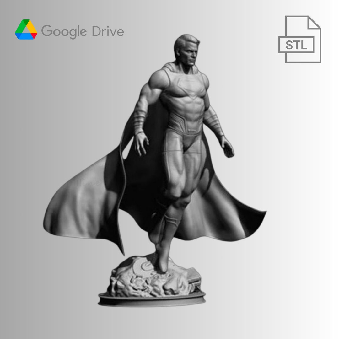 Superman 3D Stl File for 3D Printing, High Quality Stl, Stl Figure, 3D ...