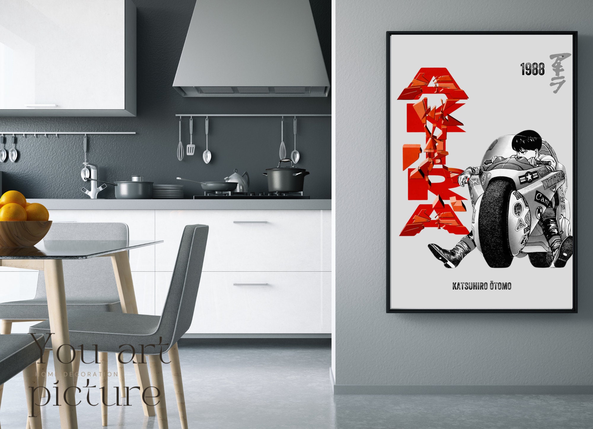 Akira Poster, Akira Print, Akira Wall, Akira Wall Decor, Anime Poster ...