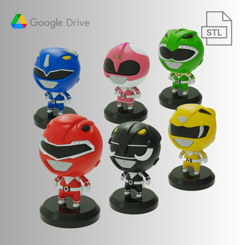 Power Rangers 3D Stl File for 3D Printing, High Quality Stl, Stl Figure ...