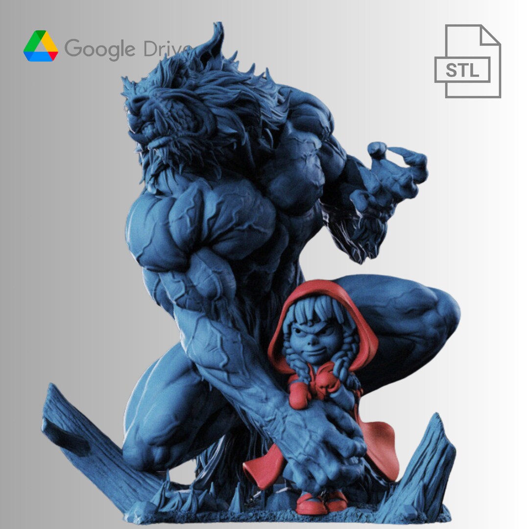Little Red Riding Hood 3D Stl File for 3D Printing, High Quality Stl ...