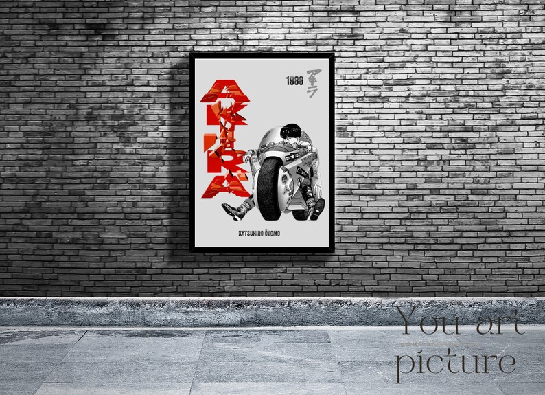 Akira Poster, Akira Print, Akira Wall, Akira Wall Decor, Anime Poster ...