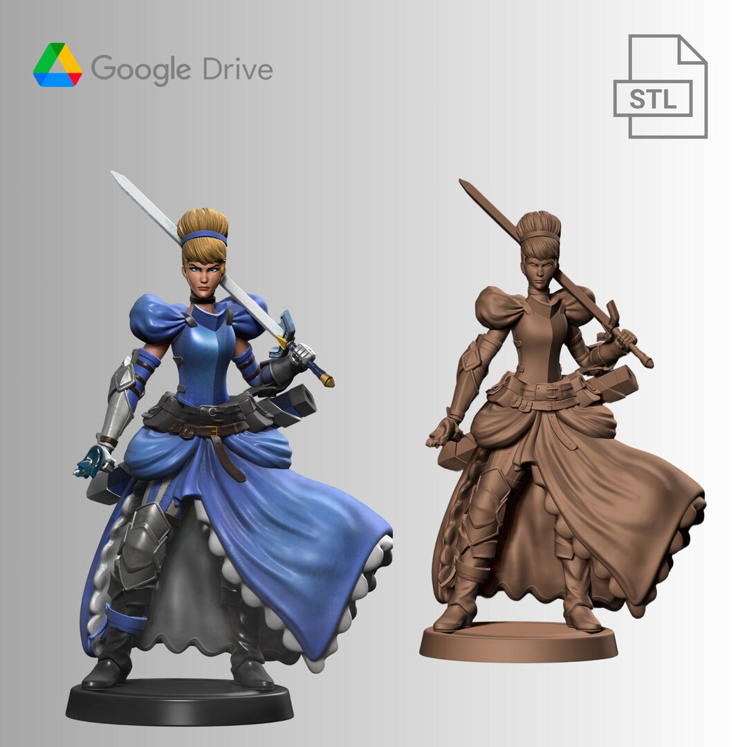 Cinderella 3D Stl File for 3D Printing, High Quality Stl, Stl Figure ...