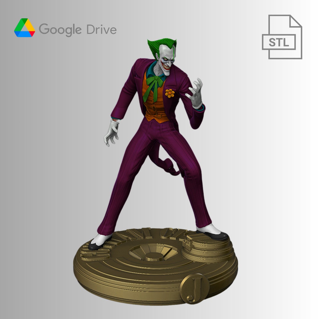 JOKER DIORAMA 3D Stl File for 3D Printing, High Quality Stl, Stl Figure ...