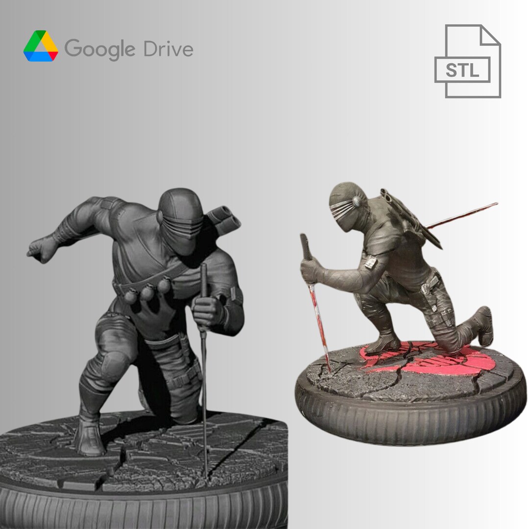 Snake Eyes Stl, Gi Joe Figure 3D Stl File, Stl, Télécharger ...