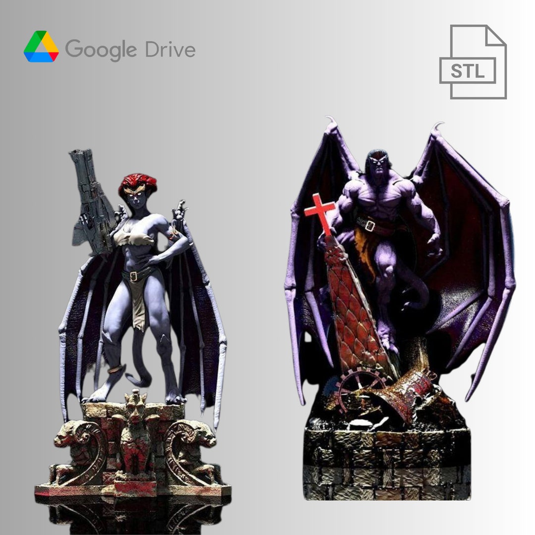 Demona and Goliath 3D Stl File for 3D Printing, High Quality Stl, Stl ...