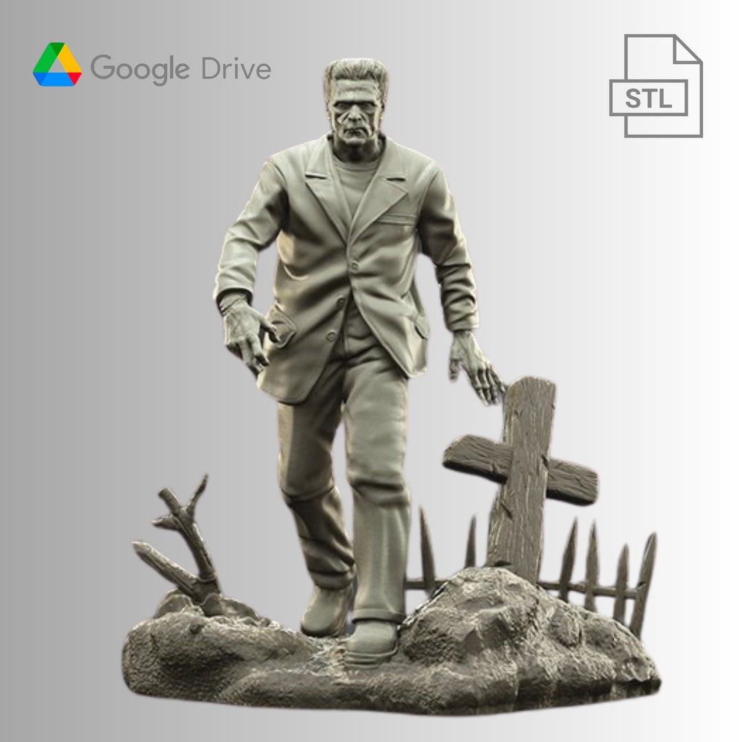 Frankenstein's Monster 3D Stl File for 3D Printing, High Quality Stl ...