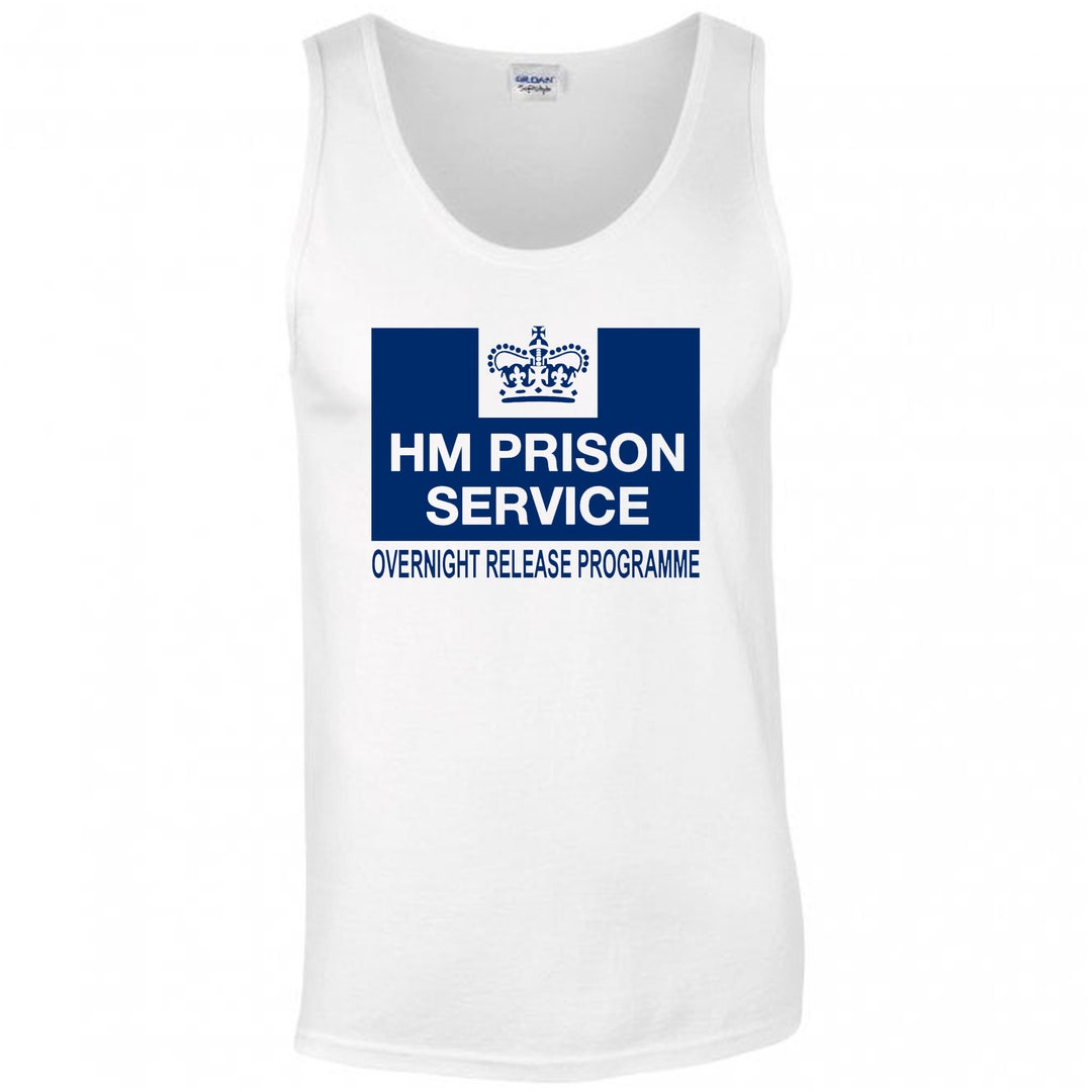 Prison Vest/overnight Release Vest Tank/hmp Prison Vest/novelty Prison ...