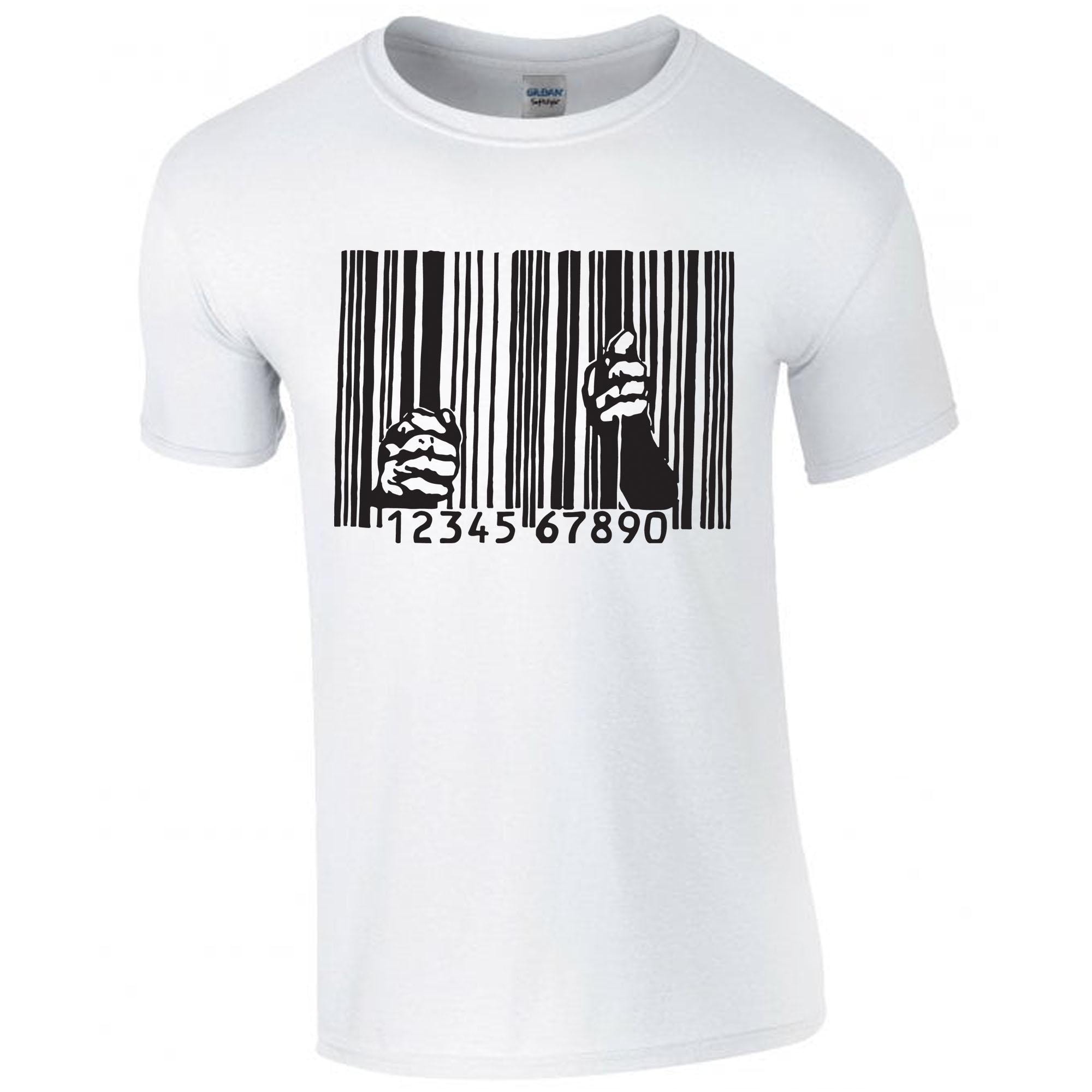 Barcode Prison Hands Tshirt/barcode Number Tshirt//funny Tee/statement ...