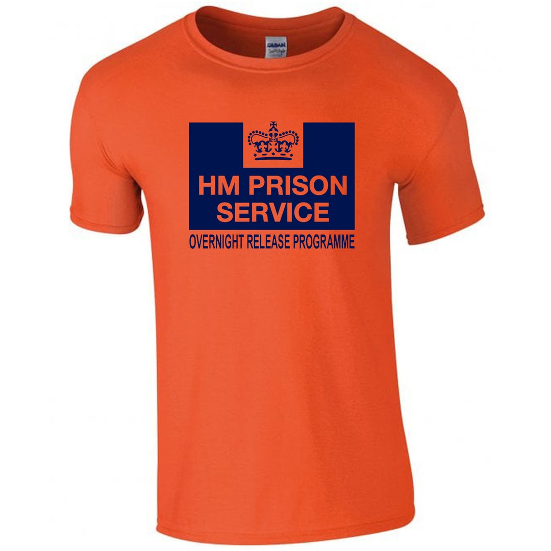 Prison Tshirt/hmp Overnight Release Programme Tee/novelty Inmate Tshirt ...