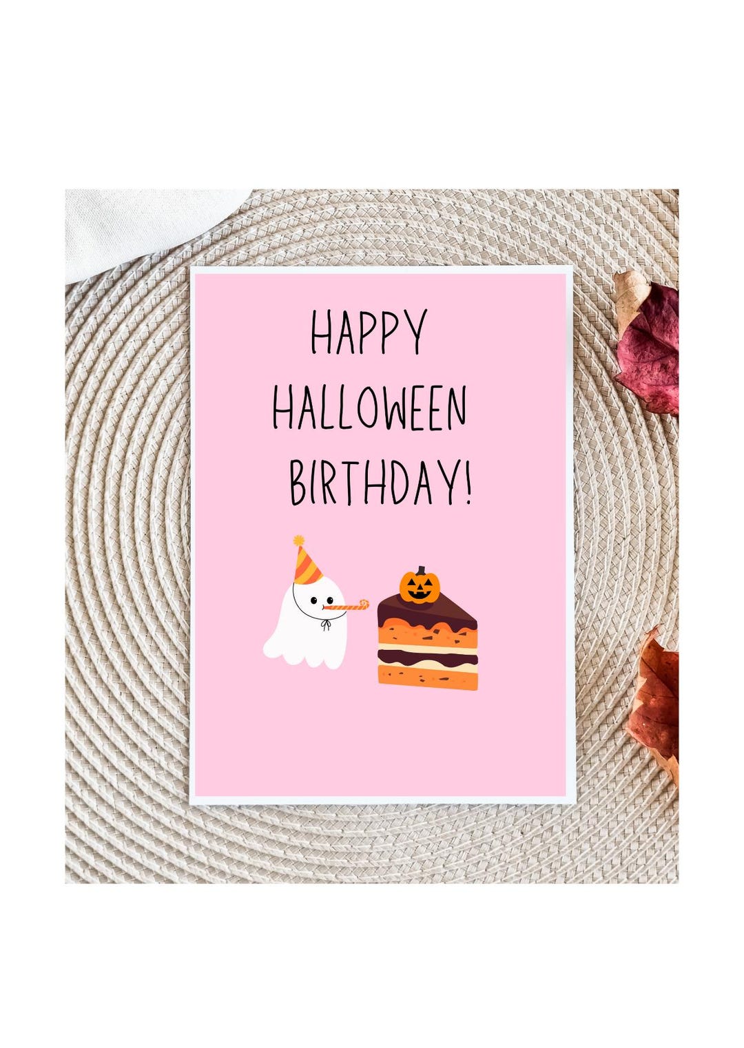 Funny Ghost Birthday Card: Spooky Halloween Birthday - Etsy