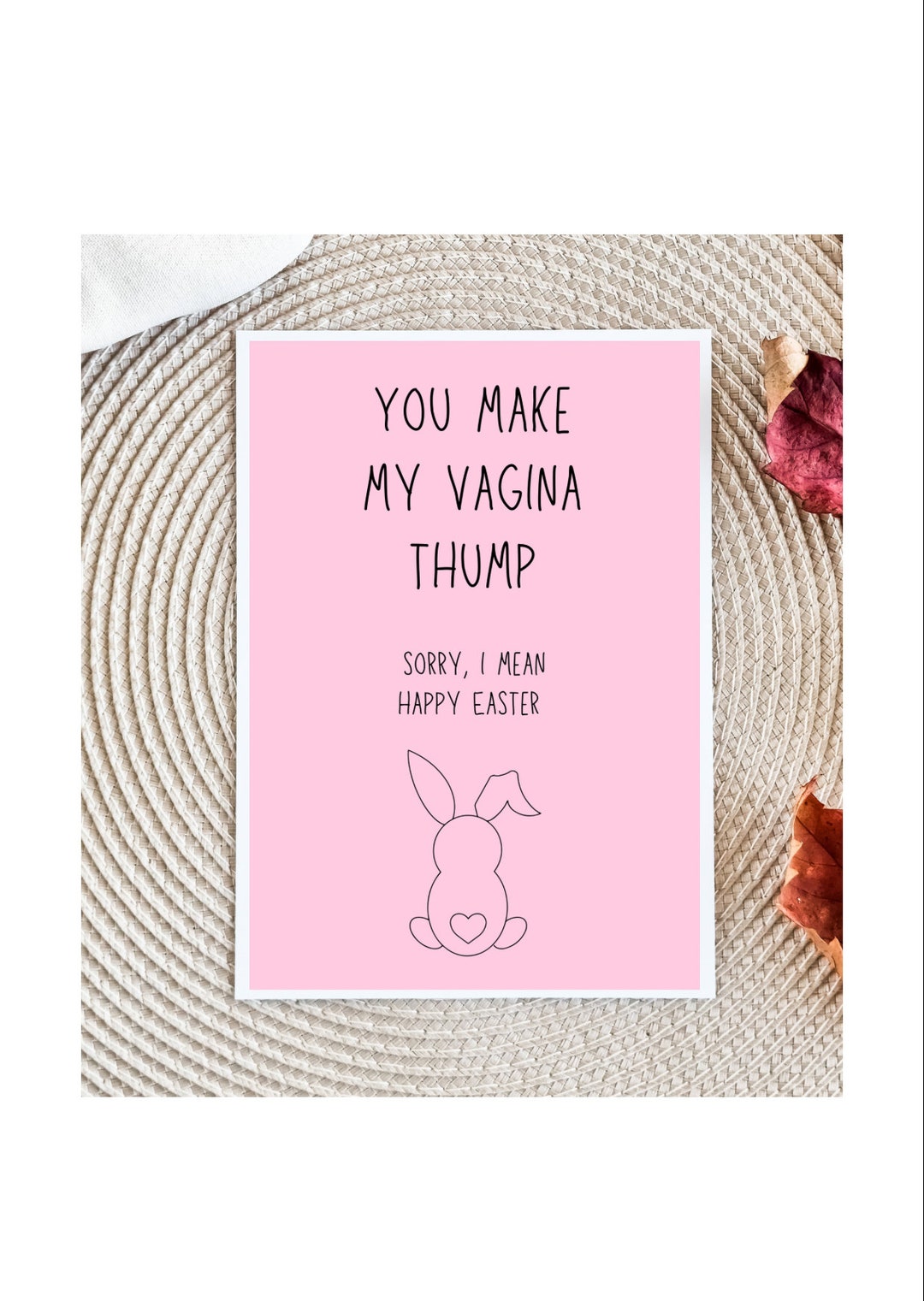 Dirty Easter Funny Adult Easter Card Dirty Spring Holiday Card Easter ...