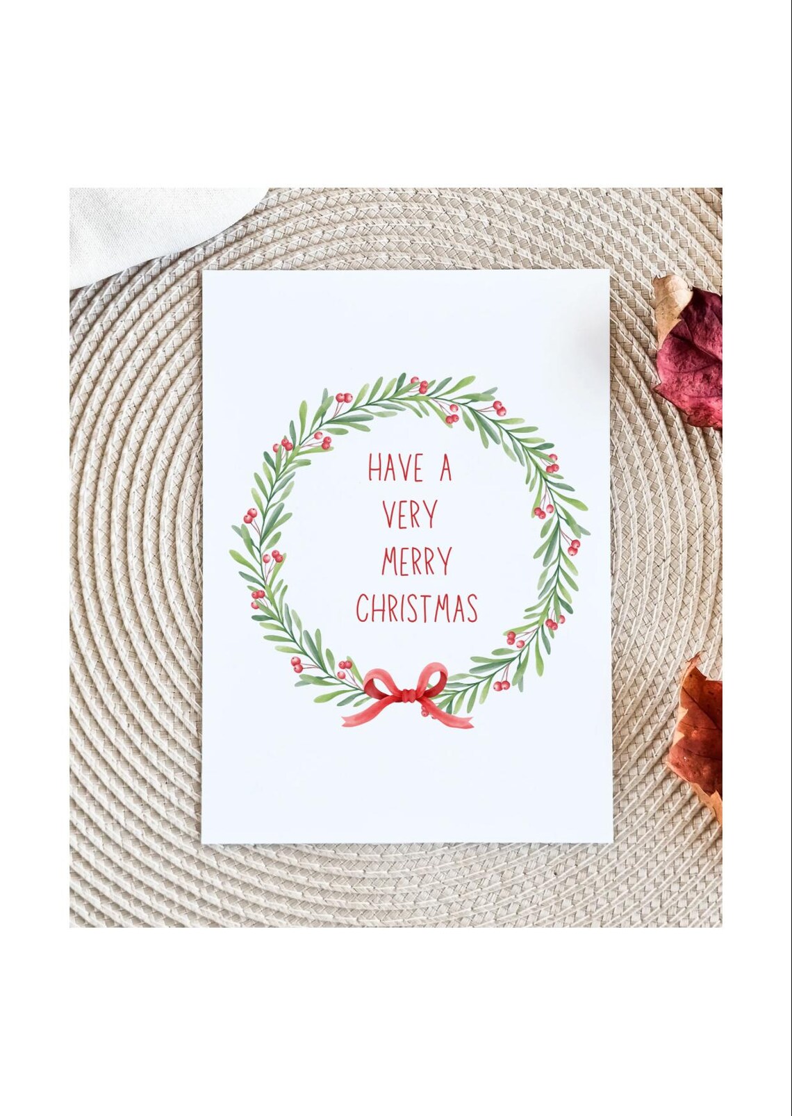 Christmas Cards - Set of 10, Christmas Tree Holiday Cards, Merry ...