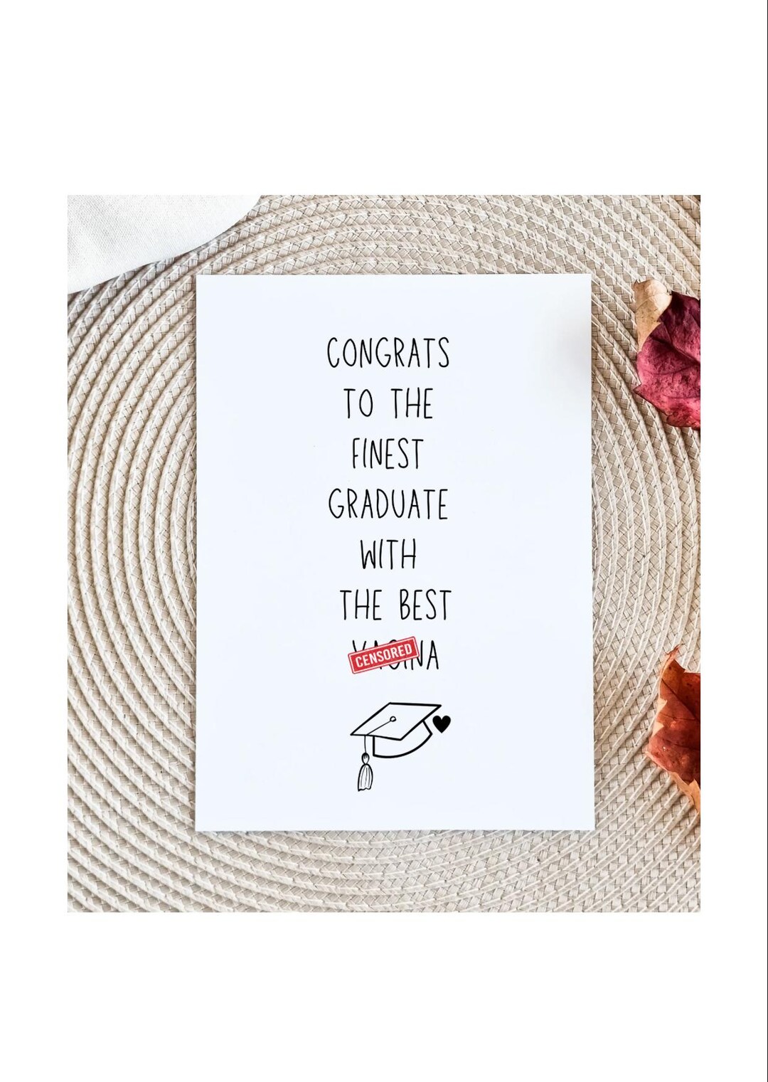 Dirty Funny Graduation Card, College Grad Gift, Class of 2024 ...