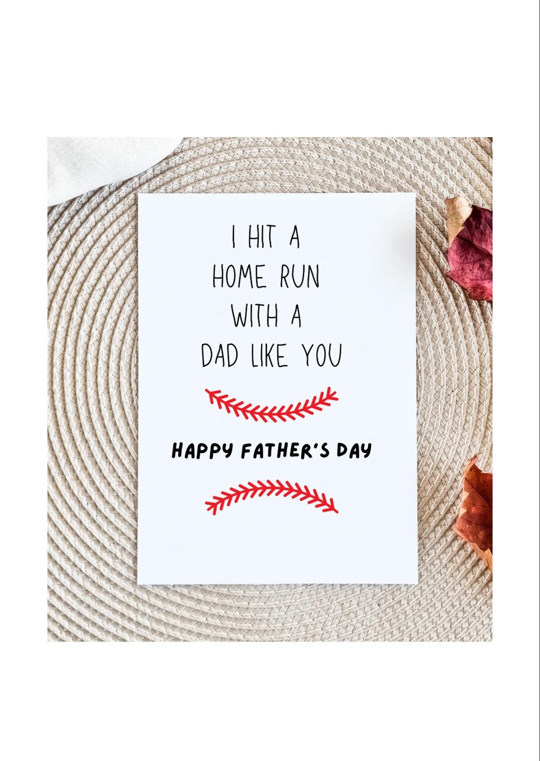 Home Run Father's Day Card. Baseball Fan Father's Day Card, Softball ...