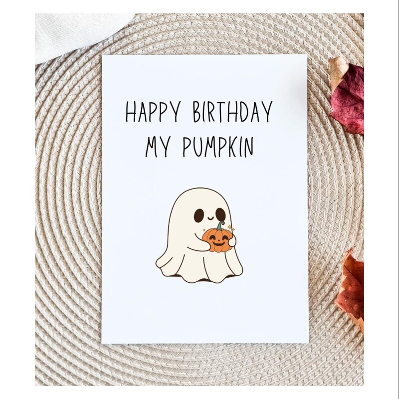 Autumn Birthday Card - Etsy