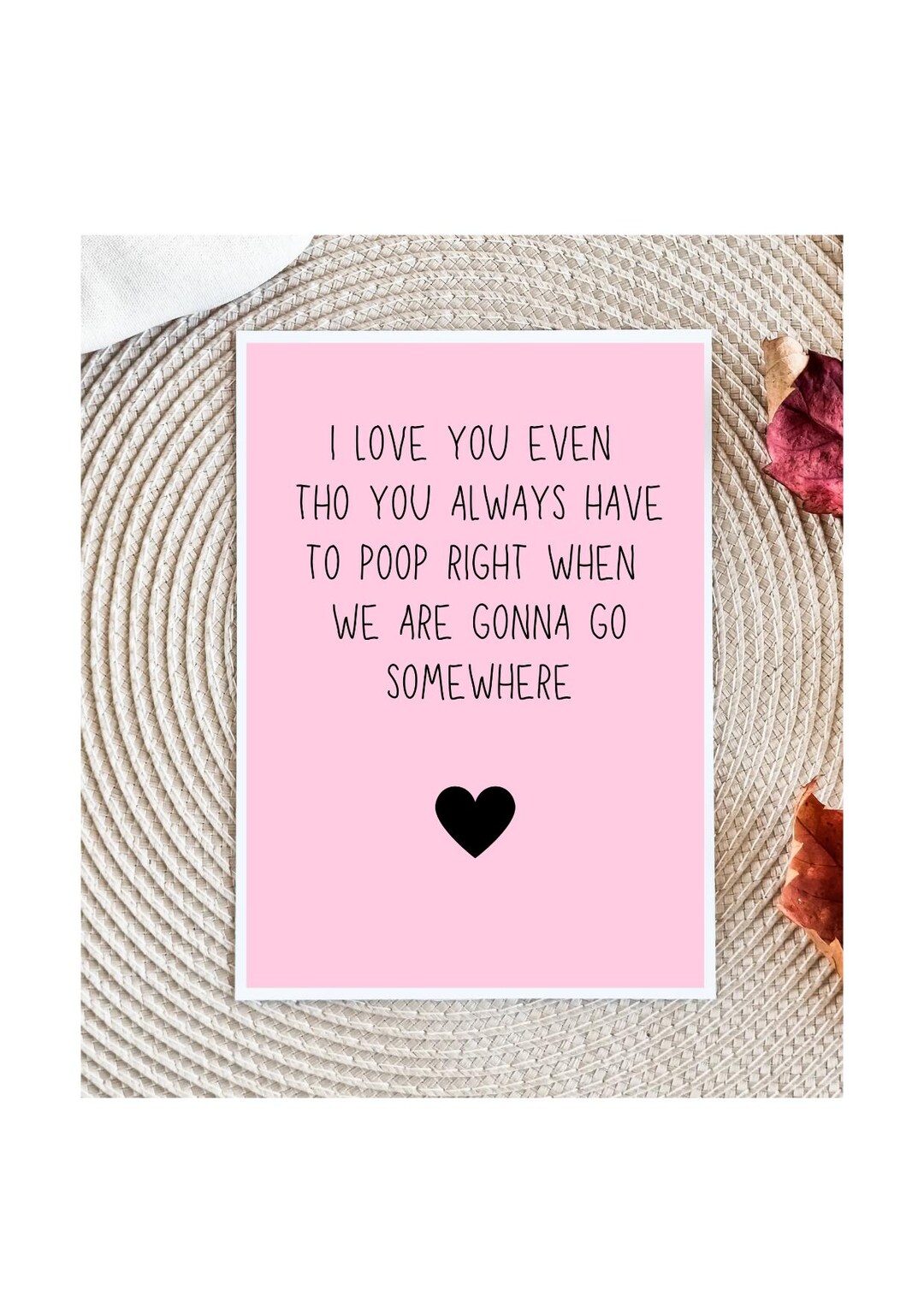 Funny Anniversary Card: I Love You Even Tho Poop - Etsy