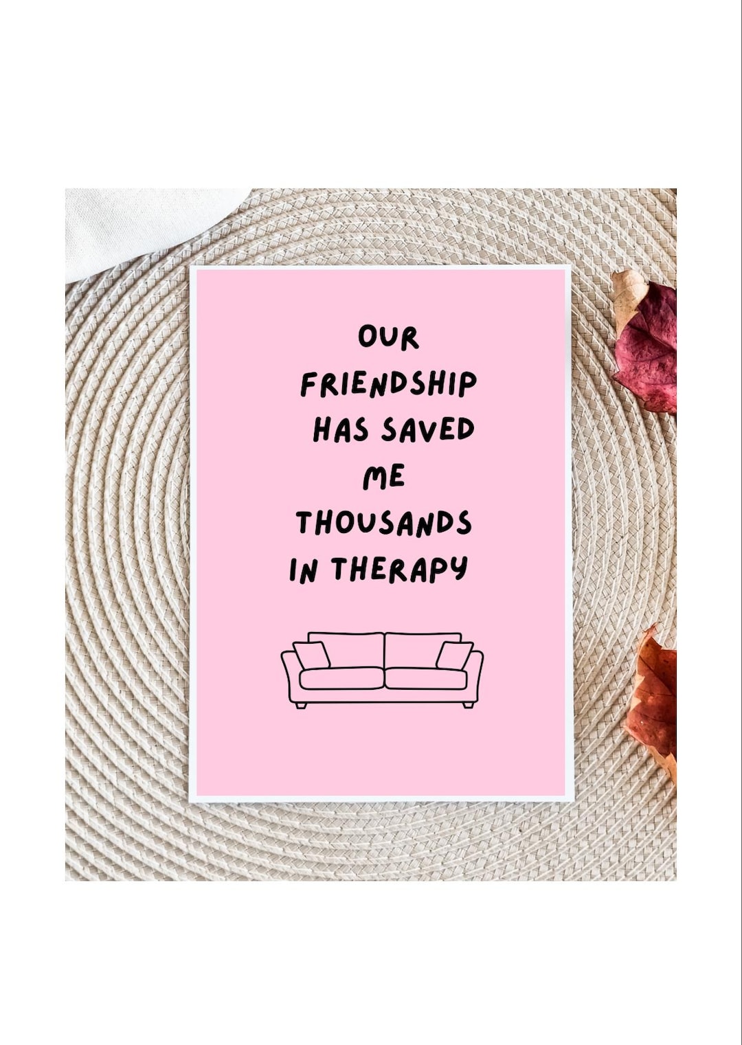 Funny Card for a Friend, Quirky Cards, Snarky Humor Cards, Friendship ...