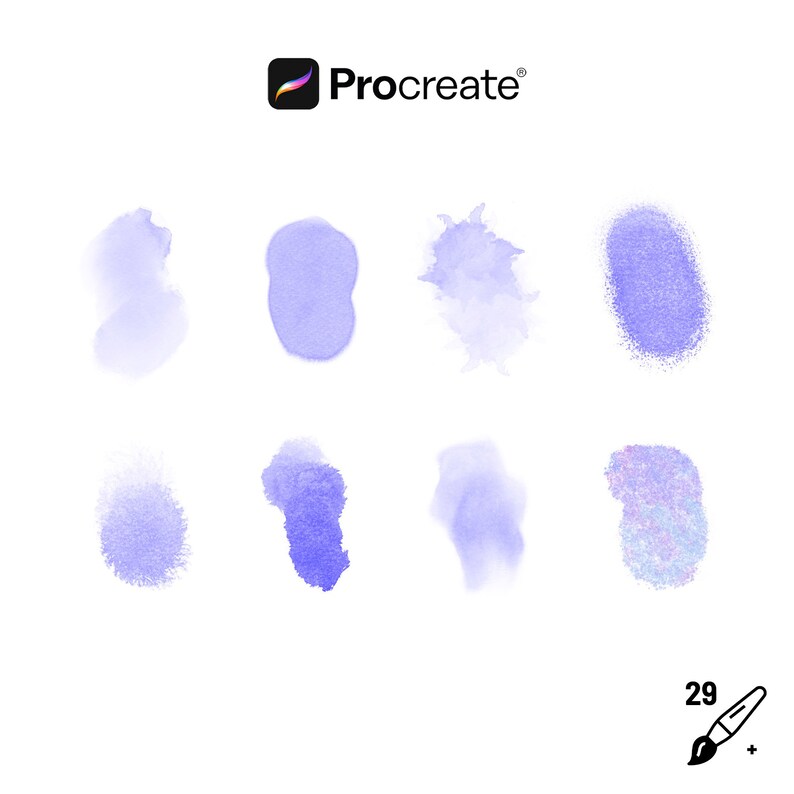 Procreate Realistic Watercolor Brushes, Watercolor Brush Set, Painting ...