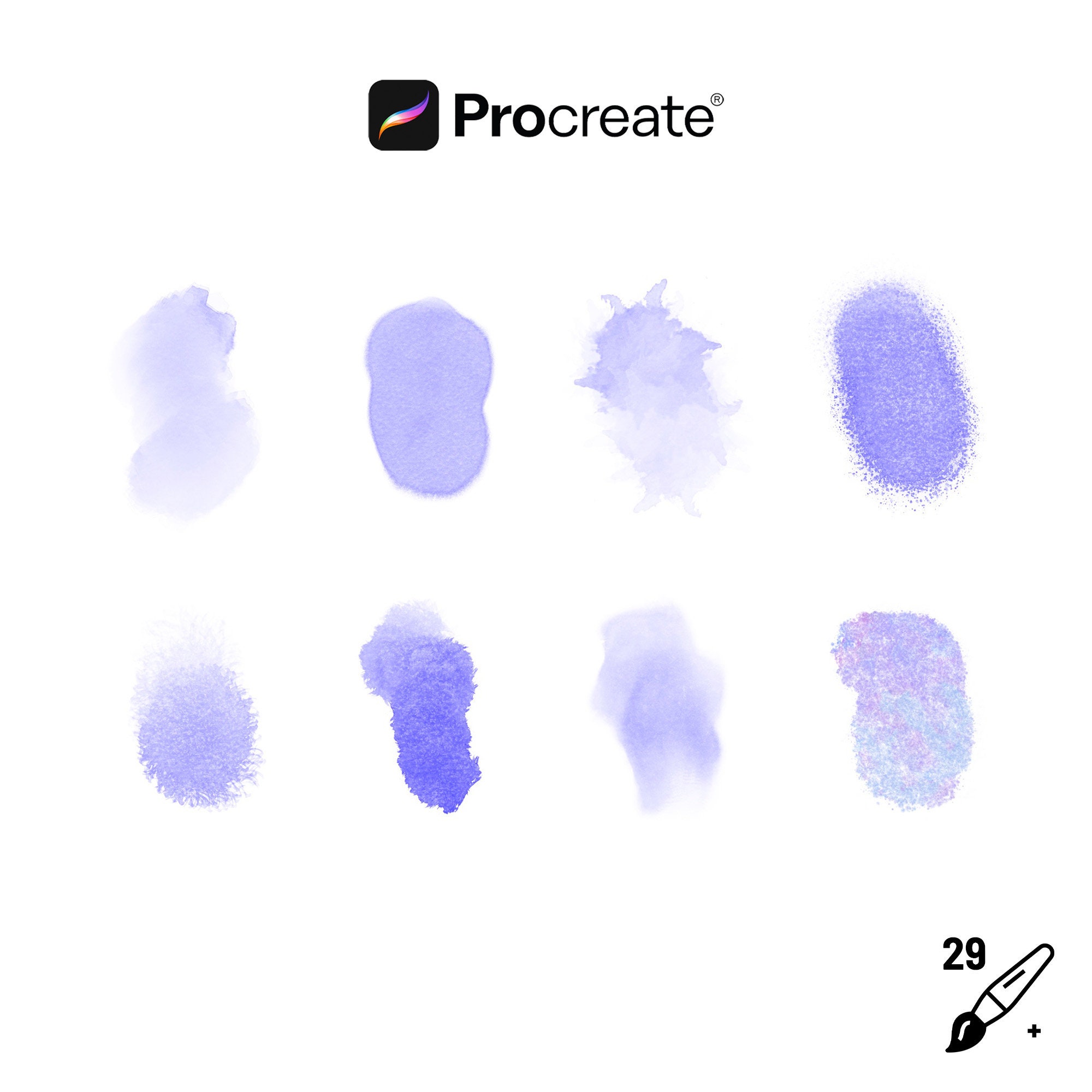 Procreate Realistic Watercolor Brushes, Watercolor Brush Set, Painting ...