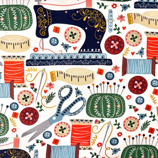 Novelty Sewing Machine Fabric - Etsy