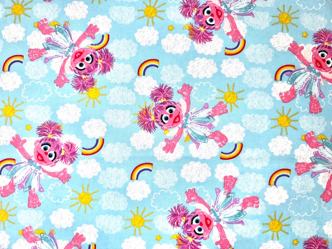 2011 Sesame Workshop Abby Cadabby Licensed Fabric, 15x21 continuous Cut, Cotton, Adorable ...