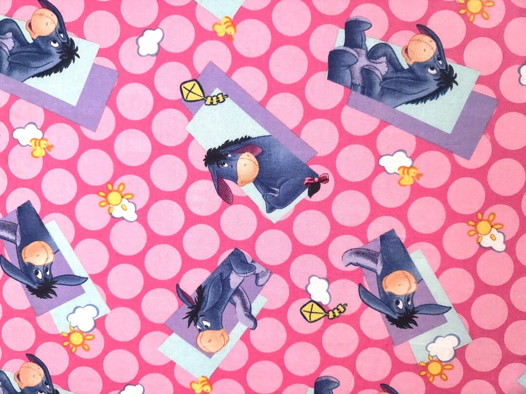RARE 2009 Eeyore Licensed Fabric by Springs Creative, Fat Quarter ...