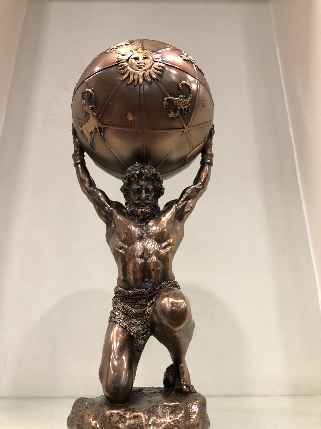 Statue of the Greek TITAN Atlas - Etsy