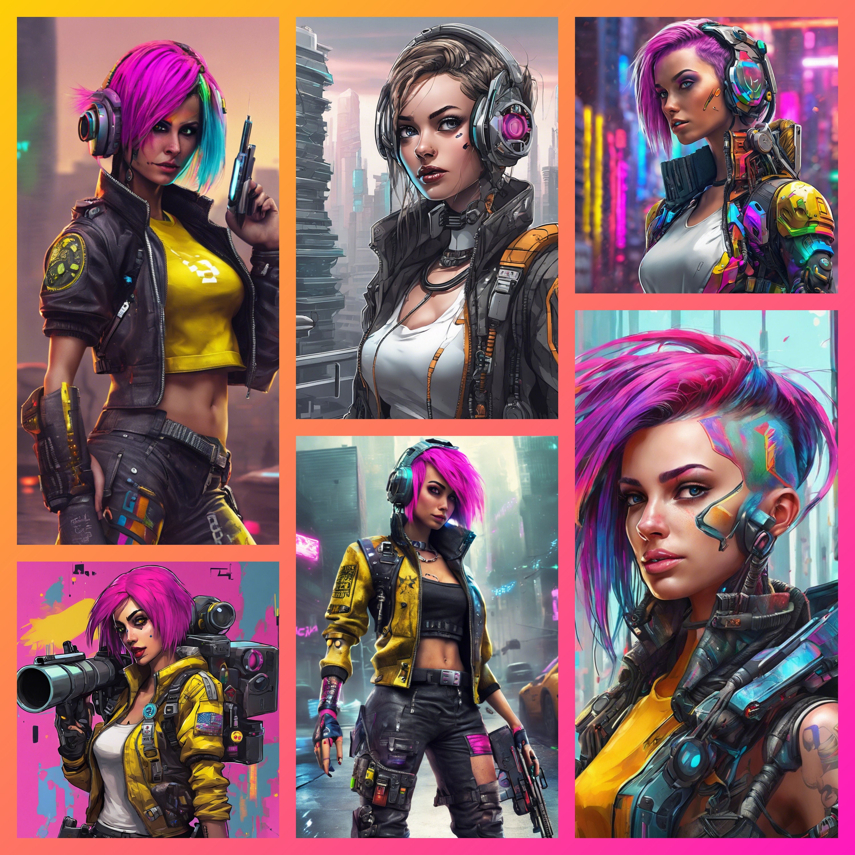 31 Cyberpunk Bigpack NPC Images of Characters for Science Fiction Role ...