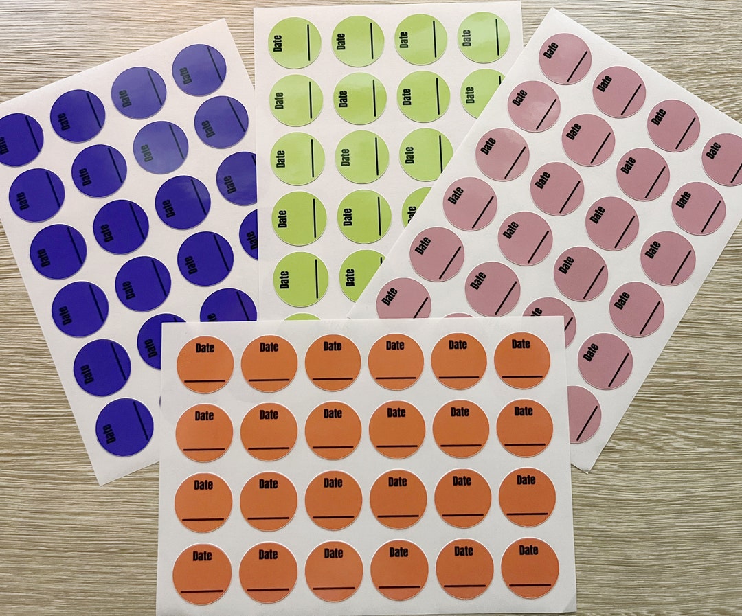 160 Personalized Date Labels | Custom Waterproof Date Labels | Food ...