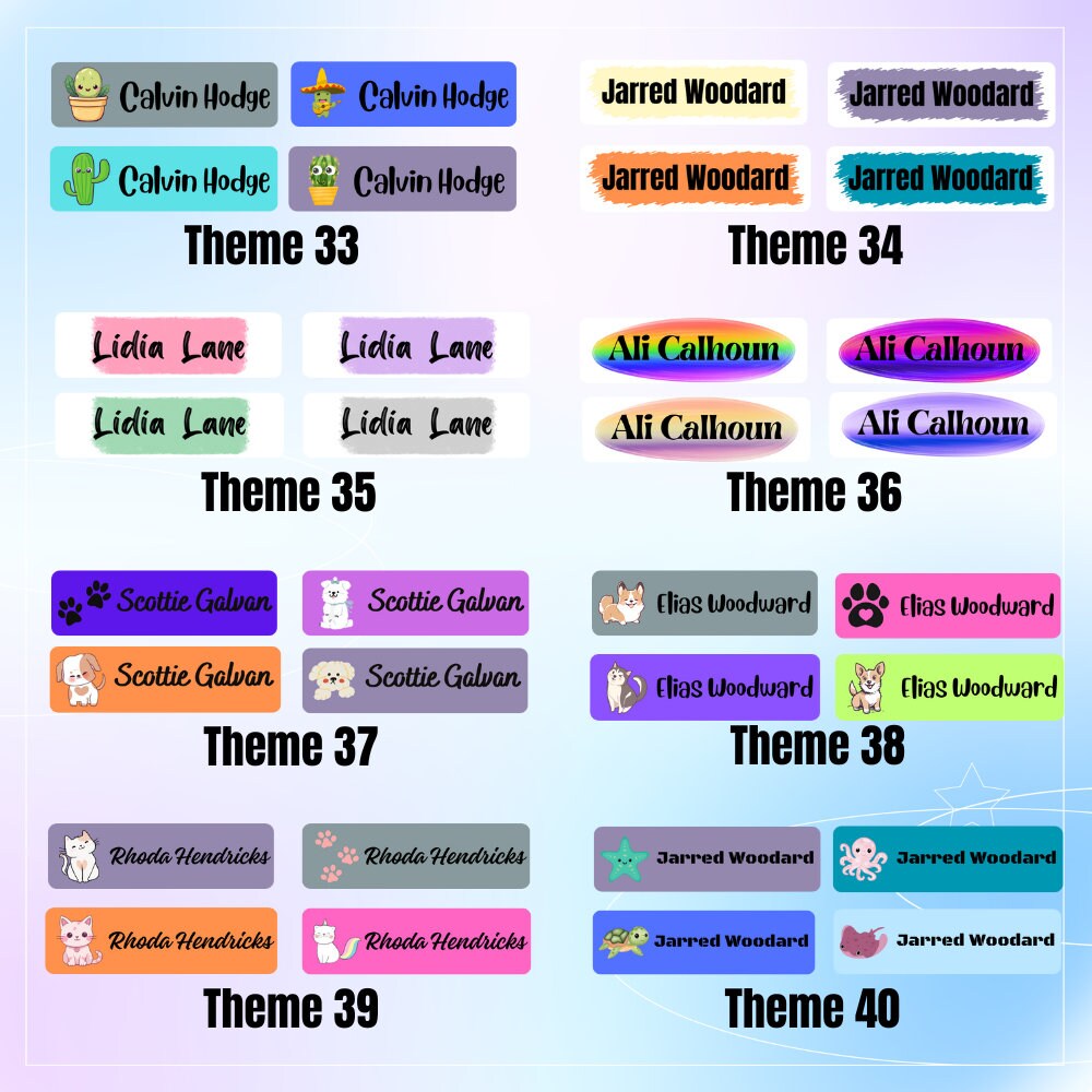 Custom School Name Labels Waterproof Kids Labels Daycare Labels Name ...