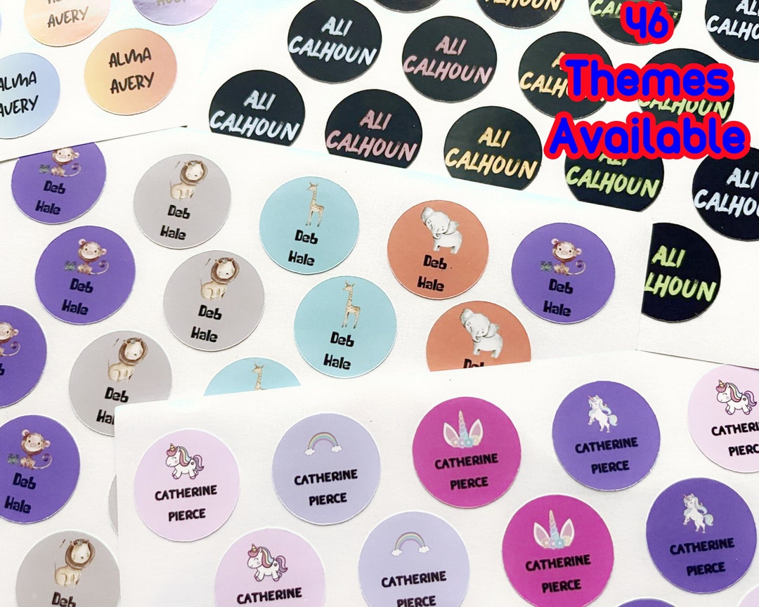 Labels for Daycare Baby Bottle Stickers Custom Round Stickers ...