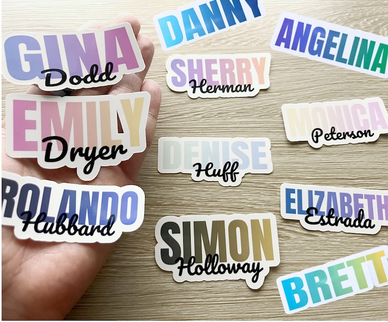 Personalized Name Stickers | Custom Water Bottle Name Stickers ...