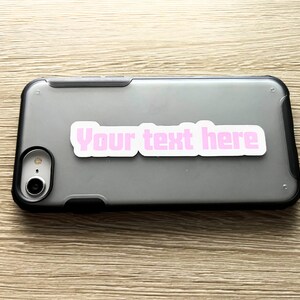 Personalized Text Stickers | Custom Text Stickers | Waterproof Stickers ...