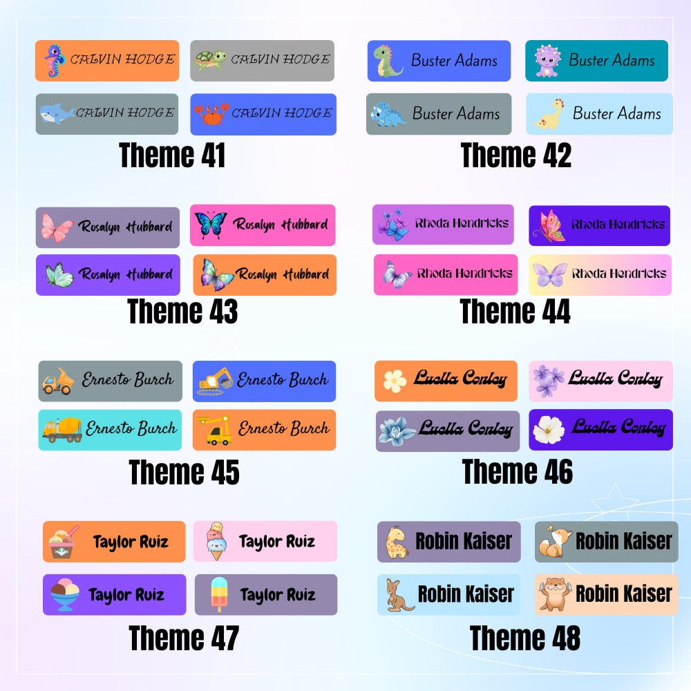 Custom School Name Labels Waterproof Kids Labels Daycare Labels Name ...