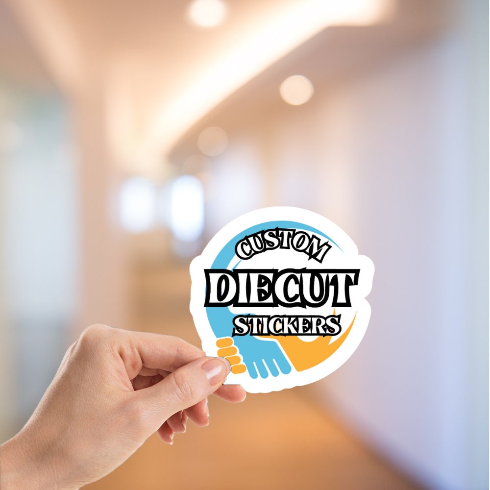 100 Custom Vinyl Stickers Personalized Waterproof Stickers Die Cut ...