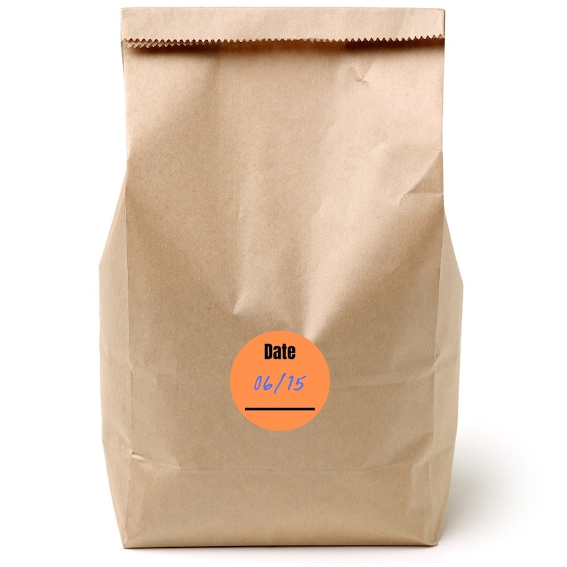 Custom Date Labels Set Write on Labels Waterproof Vinyl Stickers for ...