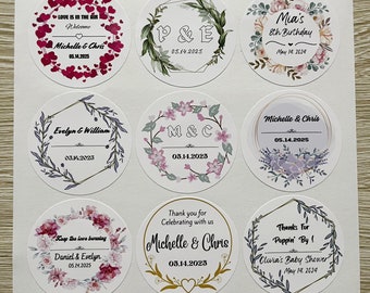 Matching Stickers, Favor Stickers, Thank You Stickers - Etsy