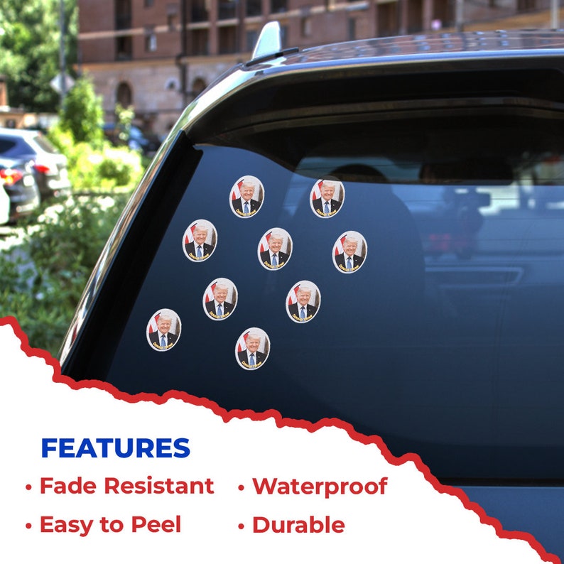 Donald Trump 2024 Stickers Pack 12 Beautiful Small Shiny Stickers ...