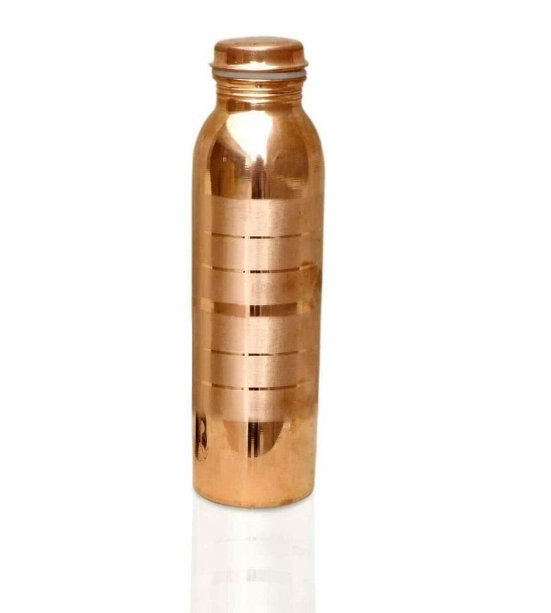 Handmade Pure Copper Water Bottle, Hammered Design, 950ml - Etsy