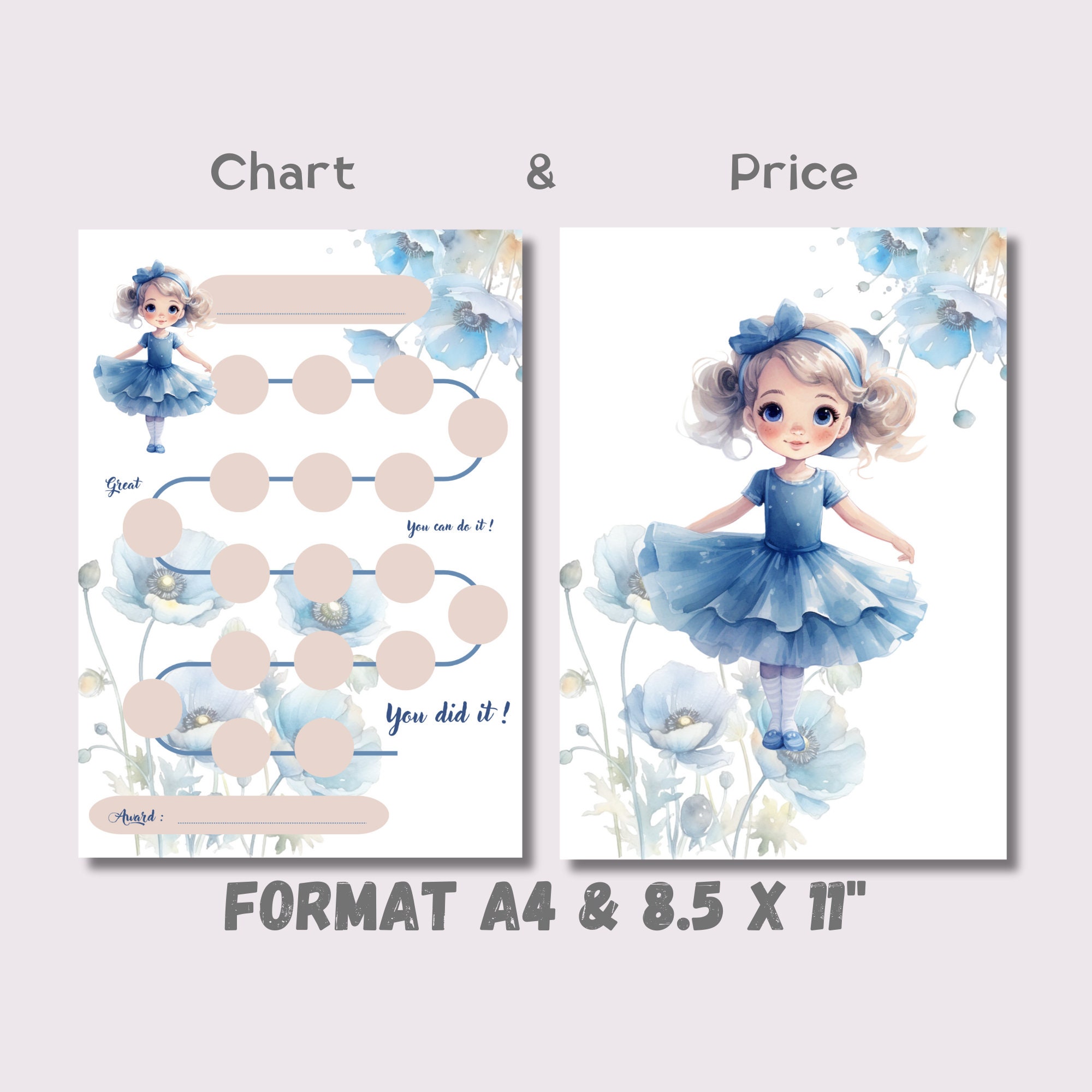 Princess Reward Chart Printable Princess Behavior Chart Daily Chores ...