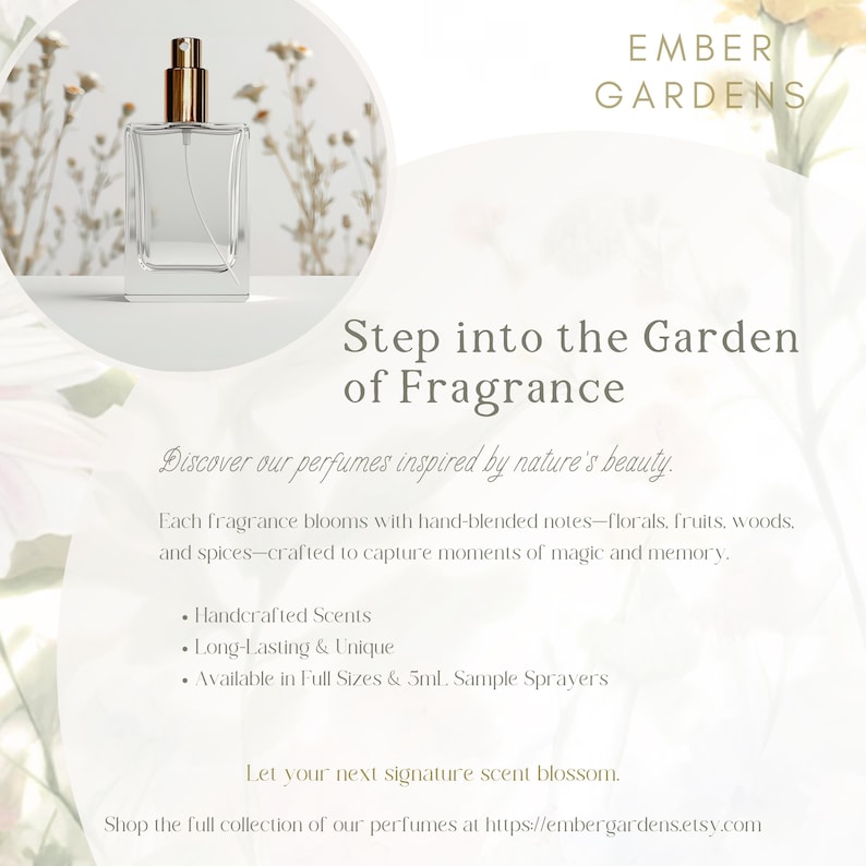 Morning Bloom Handmade Perfume | Fresh Sea, Jasmine, and Citrus ...