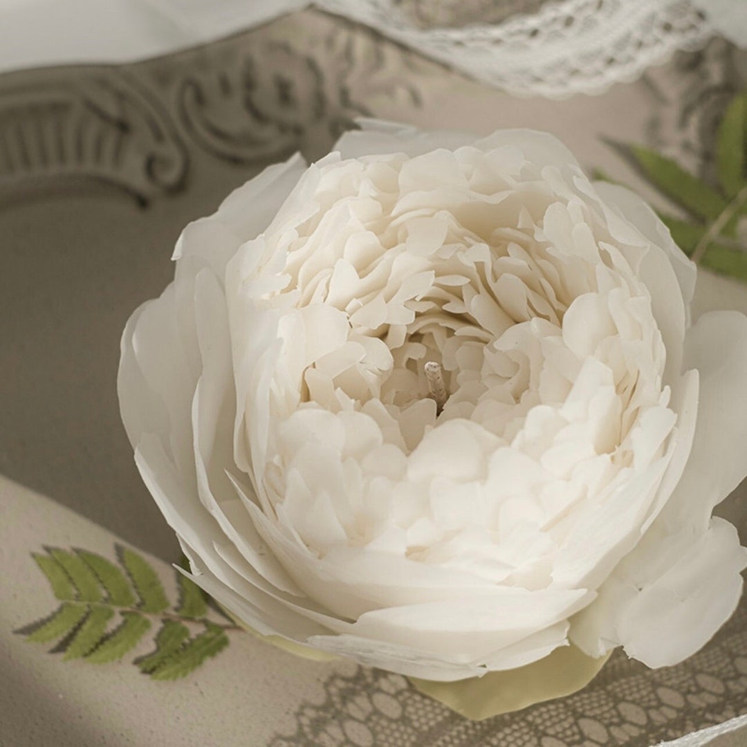 Peony-handmade Flower-shaped Candles Unique Floral Collection Perfect ...